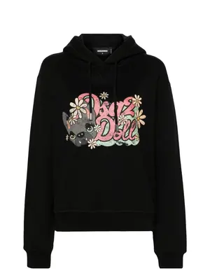 Dsquared2 Hilde Doll Hoodie - Black