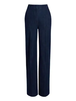 ANOTHER TOMORROW Another Tomorrow High-Rise Denim Trousers