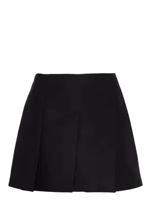 Marni Pleated A-line Mini Skirt - Black