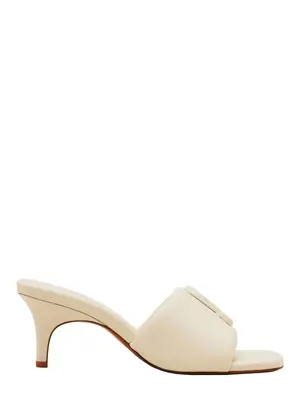 Marc Jacobs The Leather J Marc 65mm Sandals - White