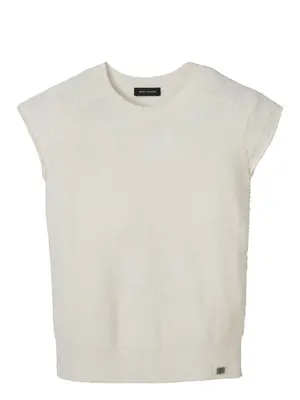 Marc Jacobs Pilled Wool Vest - White