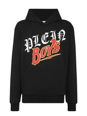 Philipp Plein Logo-print Cotton Hoodie - Black
