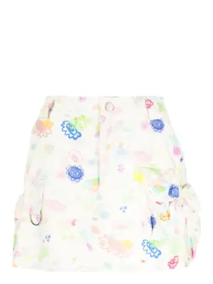COLLINA STRADA Collina Strada Floral-Print Miniskirt