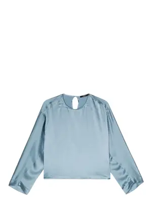 Seventy Drop-shoulder Blouse - Blue