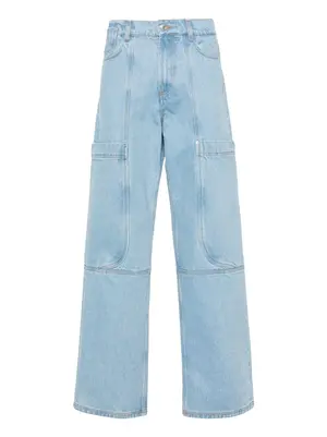 Gcds Ultrapocket Straight-leg Jeans - Blue