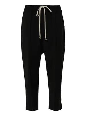 Rick Owens Cropped-leg Trousers - Black