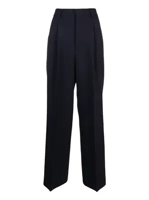 Ami Wide-leg Tailored Trousers - Blue