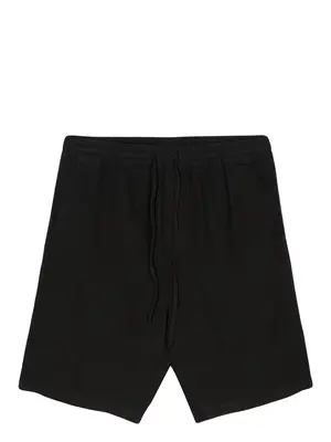 120% Lino Linen Bermuda Shorts - Black