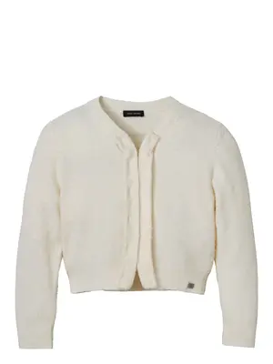 MARC JACOBS Marc Jacobs Pilled Cropped Wool Cardigan