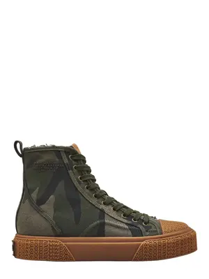 Marc Jacobs Camo Jacquard High-top Sneakers - Green