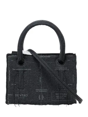 DENTRO Mini Otto Leather Tote Bag - Grey