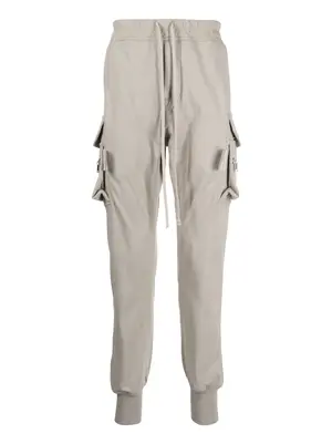 Rick Owens Drawstring Drop-crotch Track Pants - Grey