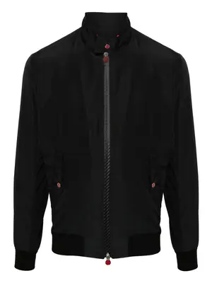Kiton Zip-up Bomber Jacket - Black