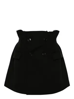 Vetements Double-breasted Miniskirt - Black