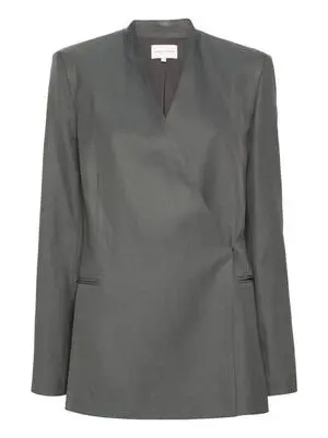 Loulou De Saison Lahari Single-breasted Blazer - Grey
