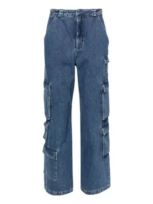 Axel Arigato Roam Wide-leg Cargo Jeans - Blue