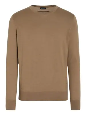 ZEGNA Zegna Fine-Knit Crew-Neck Jumper