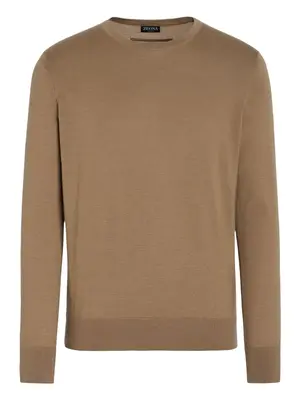 ZEGNA Zegna Fine-Knit Crew-Neck Jumper