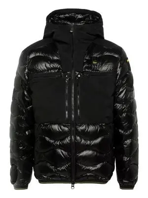 BLAUER. Padded Hooded Jacket - Black