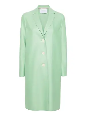 Harris Wharf London Single-breasted Felted Coat - Green