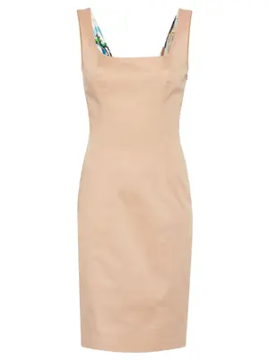 Moschino Horoscope-paneled Mini Dress - Neutrals