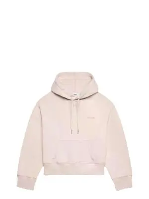 Ami Logo-embroidered Cotton Hoodie - Pink