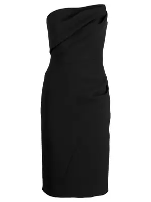 Maticevski Bandeau Pencil Midi Dress - Black