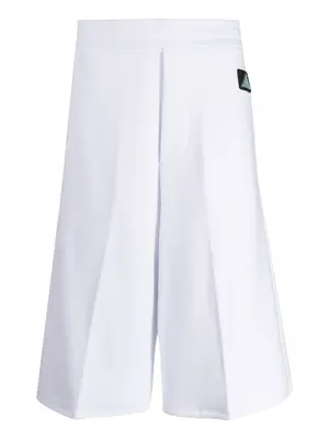 OAMC Logo-patch Cotton Track Shorts - White