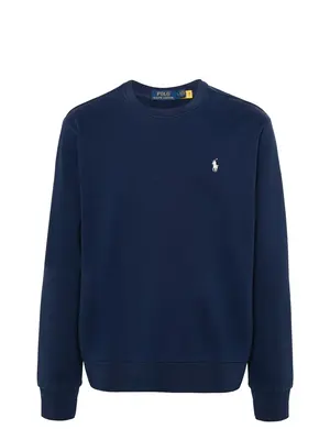 Polo Ralph Lauren Embroidered Cotton Sweatshirt - Blue