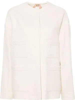 N°21 Open-front Jacket - Neutrals
