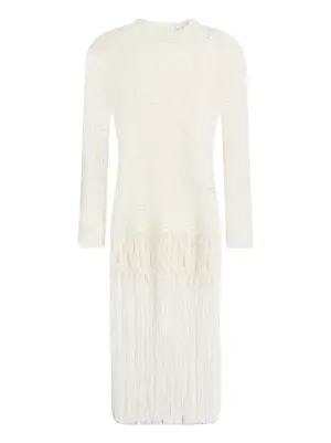 Zimmermann Fringed Macramé Tunic - Ivory