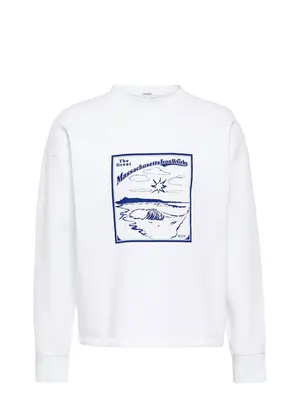 BODE Ironworks Cotton Jersey Sweatshirt - White