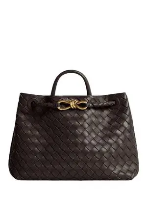 BOTTEGA  VENETA Medium Andiamo Top Handle Bag - Fondant