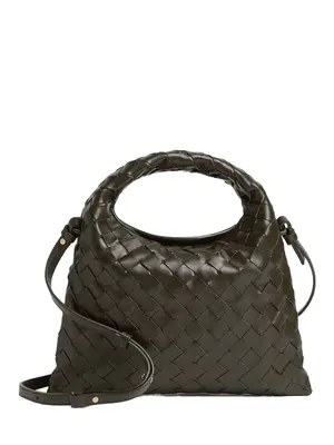 Bottega Veneta Bottega Veneta Mini Hop Crossbody Bag Kaki