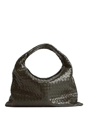 Bottega Veneta Bottega Veneta Large Intrecciato Leather Shoulder Bag Kaki