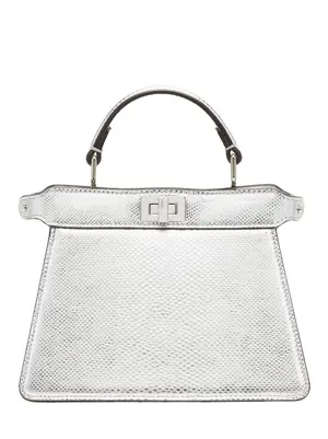 Fendi Peekaboo ISeeU Petite Bag Silver