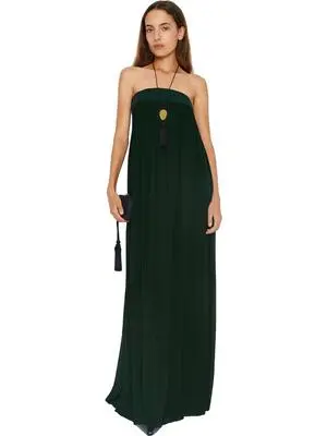 REFORMATION Maribelle Strapless Maxi Dress - Green