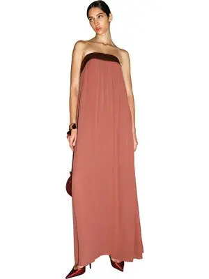 REFORMATION Maribelle Strapless Maxi Dress Pink