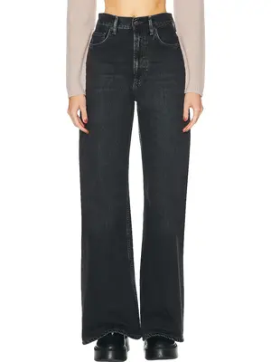 Acne Studios Vintage Baggy Wide Leg Jeans - Black