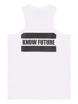 Sacai Know Future Tank Top - White
