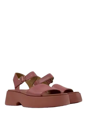 Camper Camper Tasha Wedge Sandal Medium Red