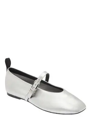 Rag & Bone Spire Mary Jane Flat - Slvr