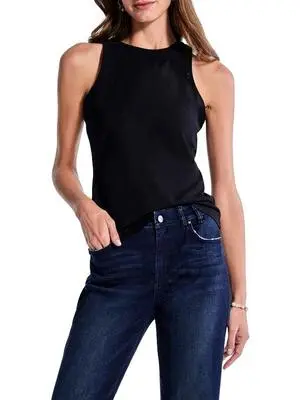 NIC+ZOE Perfect High Neck Tank - Black Onyx