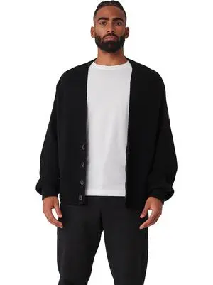 Alo Yoga Scholar Cardigan Sweater Top - Black