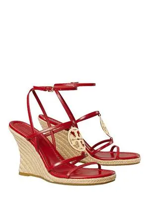 Tory Burch Capri Miller Espadrille Wedge Sandals - Tory Red