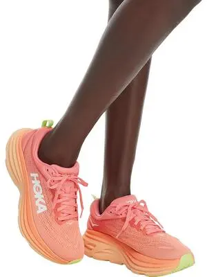 HOKA® Hoka Bondi 8 Lace Up Sneakers Cream/vanilla