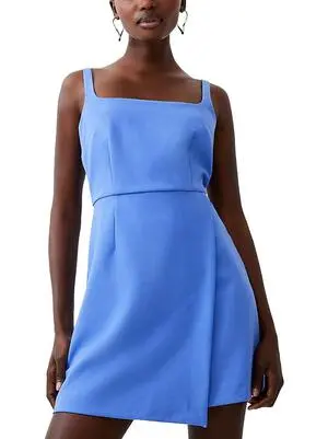 French Connection Whisper Mini Dress Baja Blue
