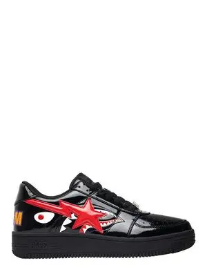 A BATHING APE Bapesta Low Shark Face Sneakers - Black