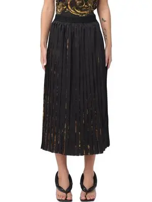 Versace Pleated Midi Skirt - Black