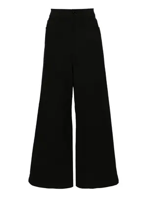 JUUN.J Waist-straps Wide-leg Trousers - Black